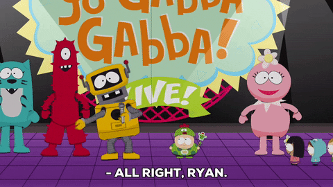 Happy Yo Gabba Gabba GIF by South Park - Find & Share on GIPHY