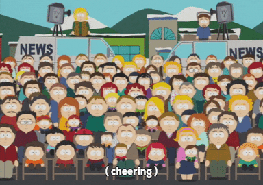 Happy Crowd GIF by South Park - Find & Share on GIPHY
