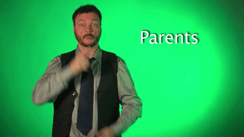 Sign Language Parents GIF by Sign with Robert - Find & Share on GIPHY