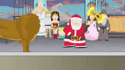 Wonder Woman Santa GIF by South Park - Find & Share on GIPHY