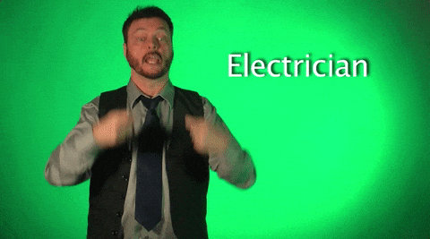 Sign Language Electrician GIF by Sign with Robert - Find & Share on GIPHY