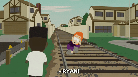 Scared Train Tracks GIF by South Park - Find & Share on GIPHY