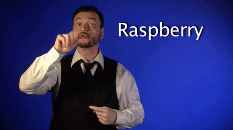 Sign Language Raspberry GIF by Sign with Robert - Find & Share on GIPHY