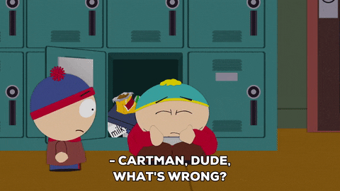 Sad Eric Cartman GIF by South Park - Find & Share on GIPHY