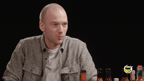 Sean Evans Wow GIF by First We Feast: Hot Ones - Find & Share on GIPHY