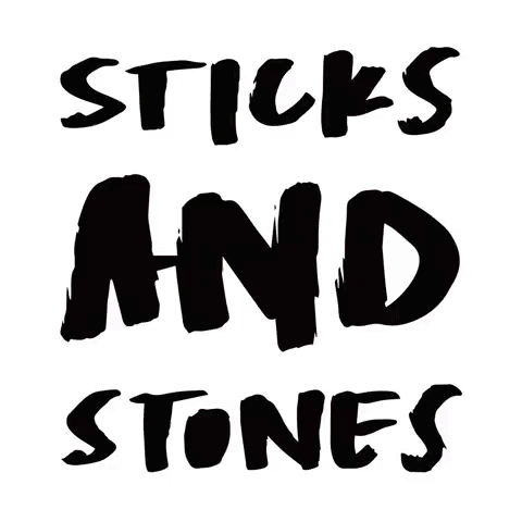 Sticks And Stones Animation GIF by Tyler Resty - Find & Share on GIPHY
