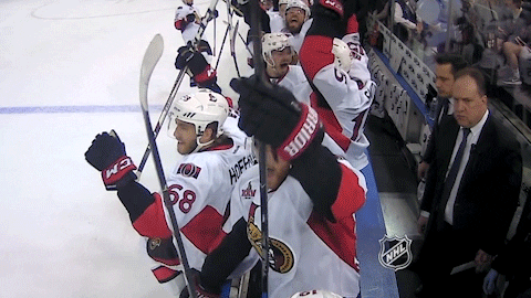 High Five Stanley Cup Playoffs GIF by NHL - Find & Share on GIPHY