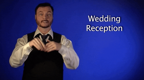 Sign Language Wedding Reception GIF by Sign with Robert - Find & Share ...