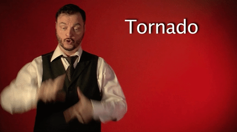 Sign Language Tornado GIF by Sign with Robert - Find & Share on GIPHY