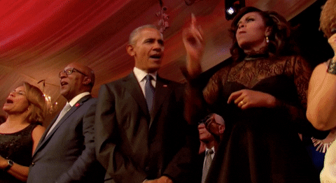 Barack And Michelle Dancing GIF by BET - Find & Share on GIPHY