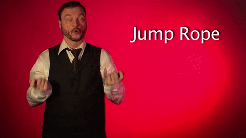 Sign Language Jump Rope GIF by Sign with Robert - Find & Share on GIPHY