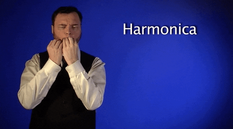 Sign Language Harmonica GIF by Sign with Robert - Find & Share on GIPHY