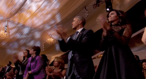 Barack And Michelle Happy Dance GIF by BET - Find & Share on GIPHY