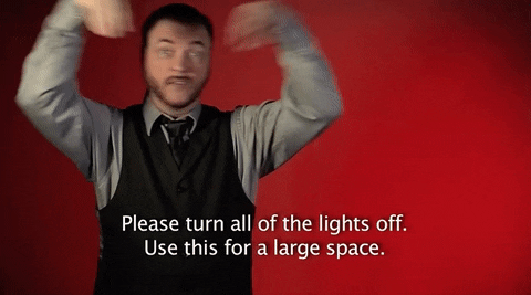 Sign Language Please Turn All Of The Lights Off GIF by Sign with Robert ...