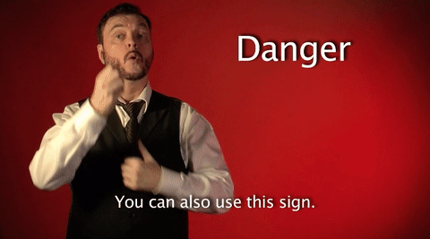 Sign Language Danger GIF by Sign with Robert - Find & Share on GIPHY