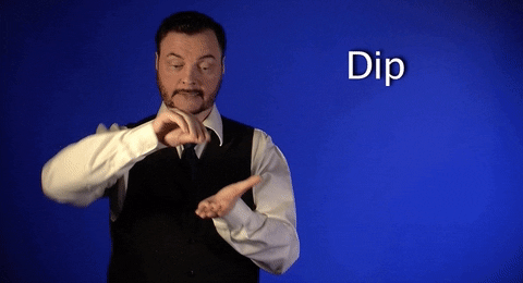 Sign Language Dip GIF by Sign with Robert - Find & Share on GIPHY