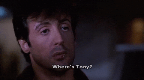 Where'S Tony? Sylvester Stallone GIF by Warner Archive - Find & Share ...