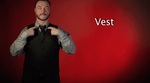 Sign Language Vest GIF by Sign with Robert - Find & Share on GIPHY