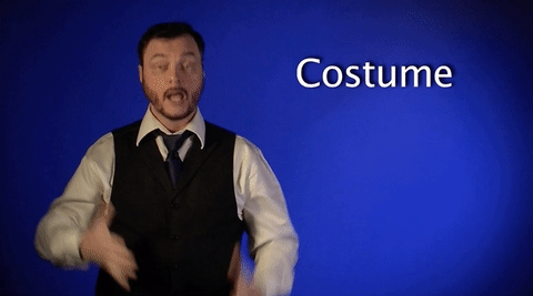 Sign Language Costume GIF by Sign with Robert - Find & Share on GIPHY