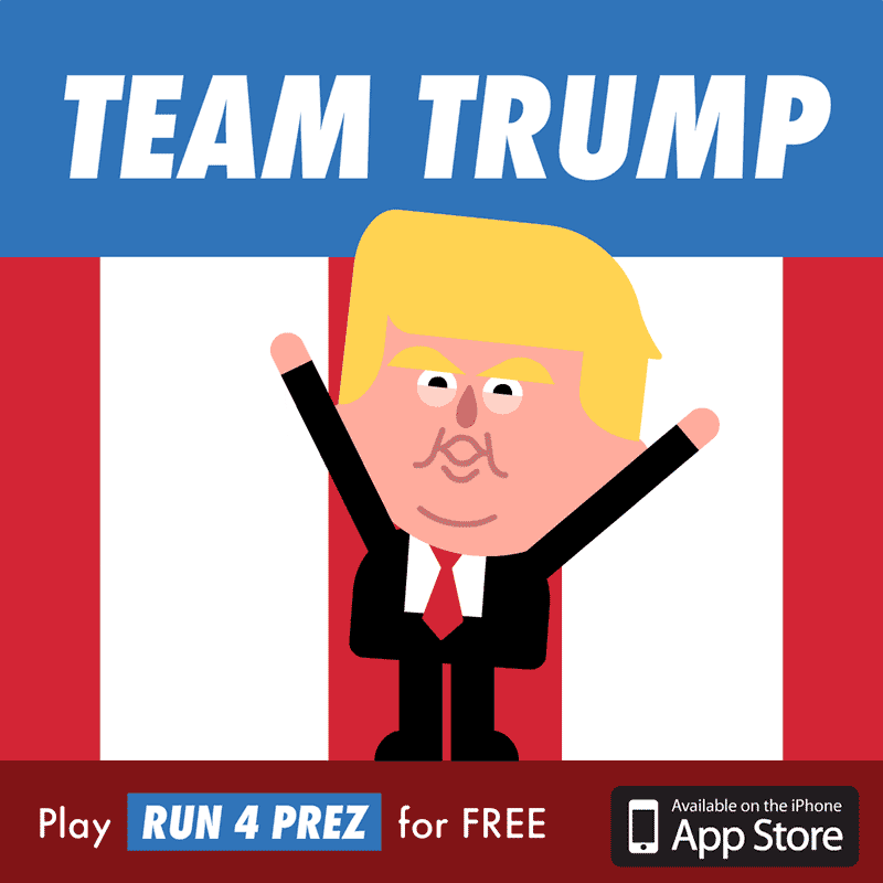 Donald Trump Running GIF by Mauro Gatti - Find & Share on GIPHY
