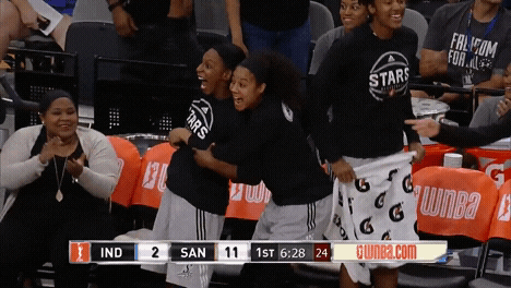 Excited San Antonio GIF by WNBA - Find & Share on GIPHY