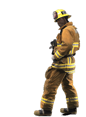 Disappointed Firefighter Sticker By Studios Sticker for iOS & Android ...
