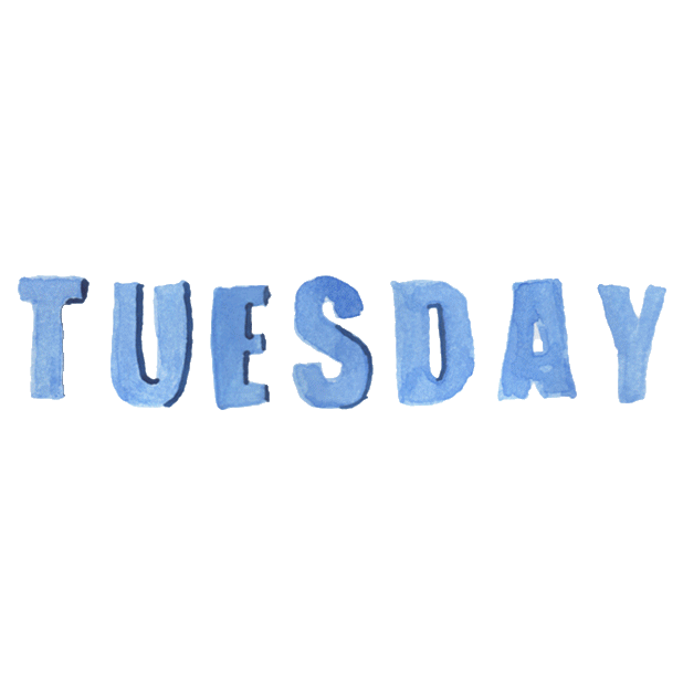 Tuesday Sticker by leeamerica for iOS & Android | GIPHY