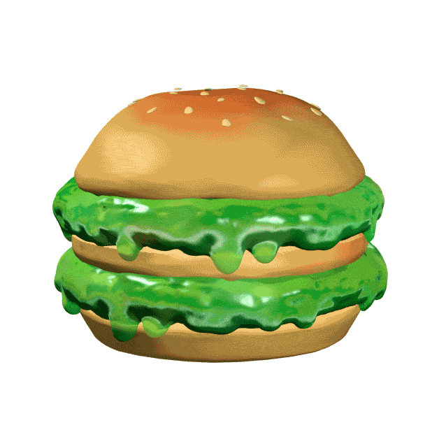 Burger Slime Sticker by Bleed Gfx for iOS & Android | GIPHY