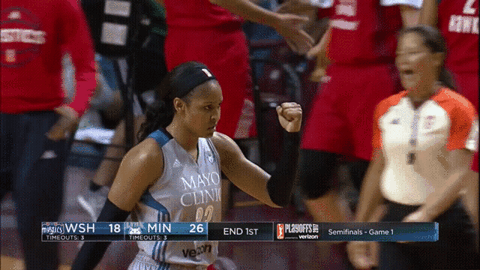 Excited Maya Moore GIF by WNBA - Find & Share on GIPHY