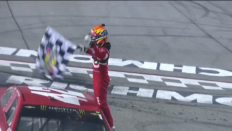 Kyle Larson Win GIF by NASCAR - Find & Share on GIPHY