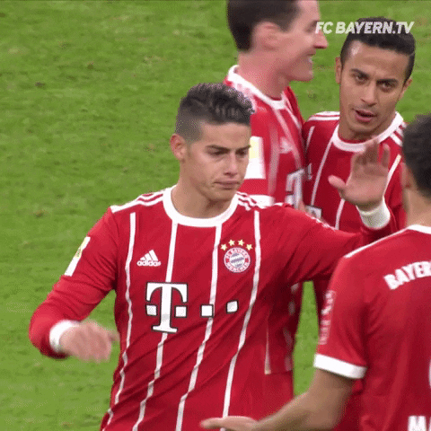 Excited James Rodriguez GIF by FC Bayern Munich - Find & Share on GIPHY