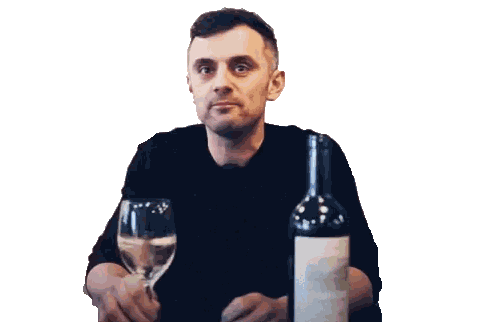 Red Wine Smile Sticker by GaryVee for iOS & Android | GIPHY