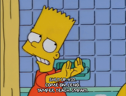 Scared Bart Simpson GIF - Find & Share on GIPHY