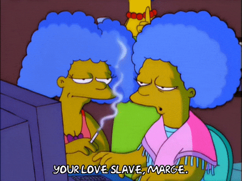Marge Simpson Smoking GIF - Find & Share on GIPHY
