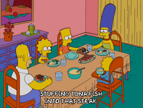 Homer Simpson Dinning Room GIF - Find & Share on GIPHY