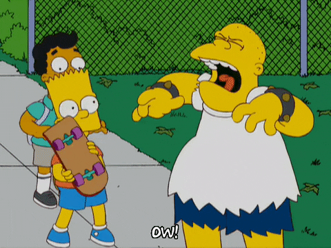 Bart Simpson Pain GIF - Find & Share on GIPHY