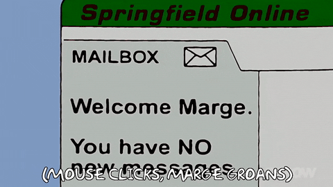 The Simpsons Email Message On Computer GIF - Find & Share on GIPHY