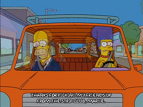 Driving Homer Simpson GIF - Find & Share on GIPHY