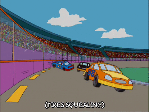 The Simpsons Nascar Crash