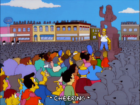 Homer Simpson Cheer GIF - Find & Share on GIPHY