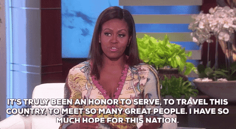 Michelle Obama Hope GIF by Obama - Find & Share on GIPHY
