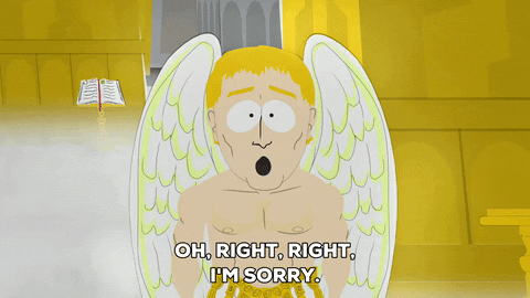 Sorry Angel GIF by South Park - Find & Share on GIPHY