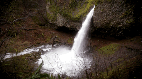 Columbia River Gorge Waterfall GIF by Travel Oregon - Find & Share on GIPHY