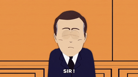 Court Salute GIF by South Park - Find & Share on GIPHY