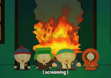 Eric Cartman Fire GIF by South Park - Find & Share on GIPHY