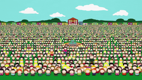 Crowd Gathering GIF by South Park - Find & Share on GIPHY