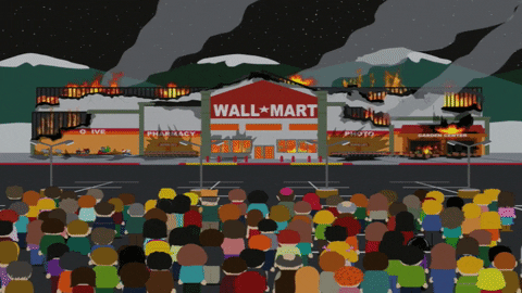Burning Wall Mart GIF by South Park - Find & Share on GIPHY