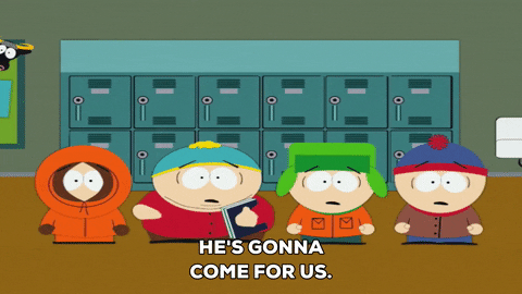Scared Eric Cartman GIF by South Park - Find & Share on GIPHY