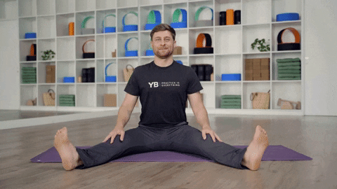 Lotus Pose Yoga GIF by YOGABODY - Find & Share on GIPHY