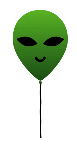 Outer Space Aliens Sticker by Scott Gelber for iOS & Android | GIPHY